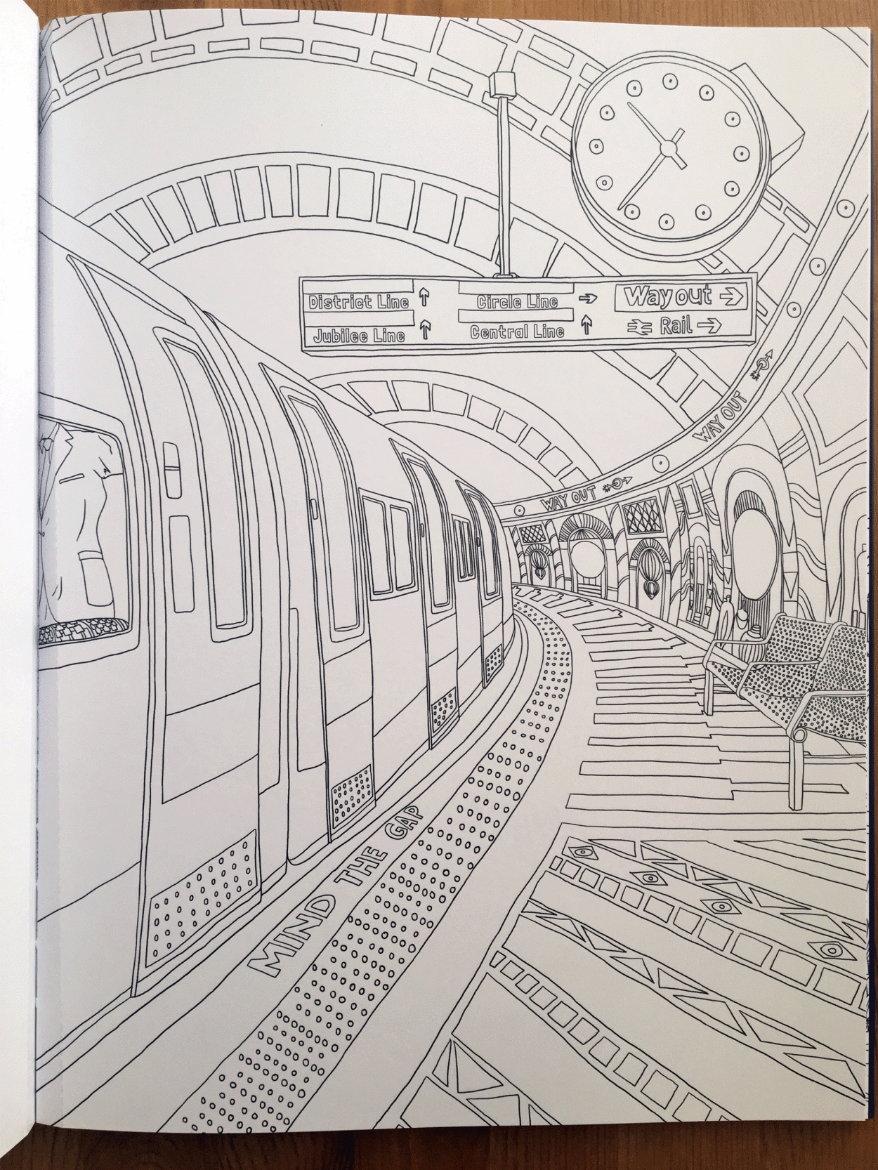 London, Colouring Book - Claire Rollet illustrator