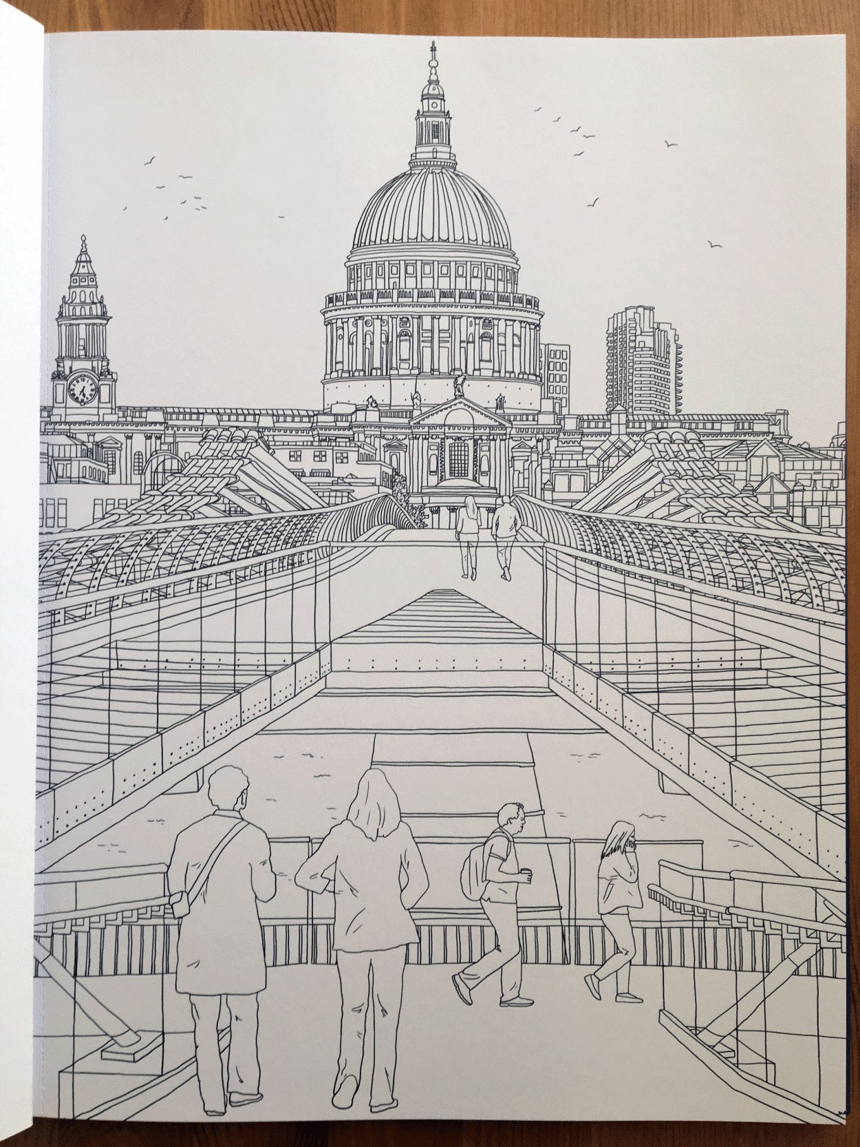 London, Colouring Book - Claire Rollet illustrator