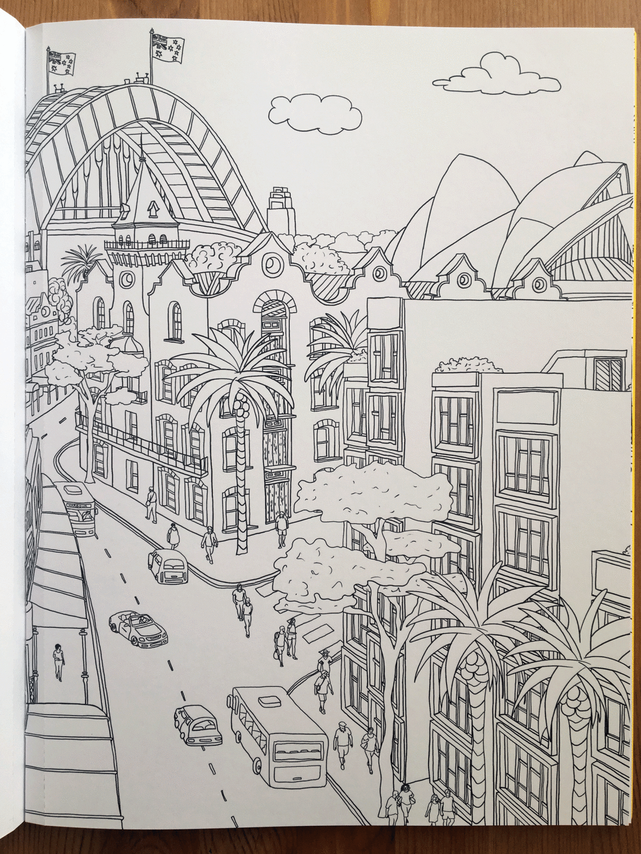 Cities of the World, Colouring Book - Claire Rollet illustrator
