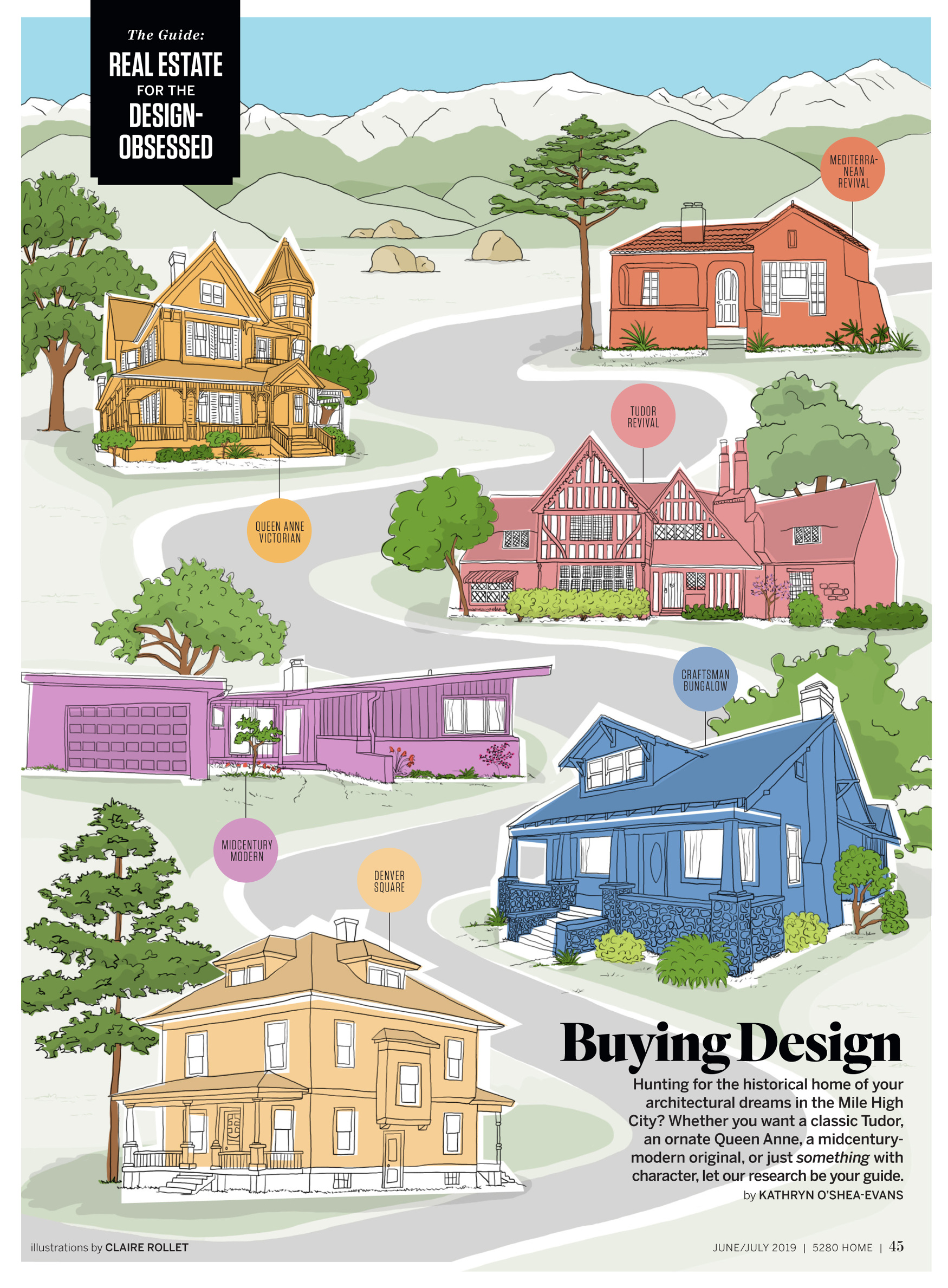 5280 Magazine, Denver CO, USA - Claire Rollet illustrator