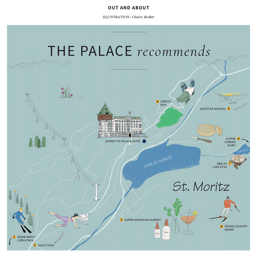 St Moritz - Claire Rollet illustrator