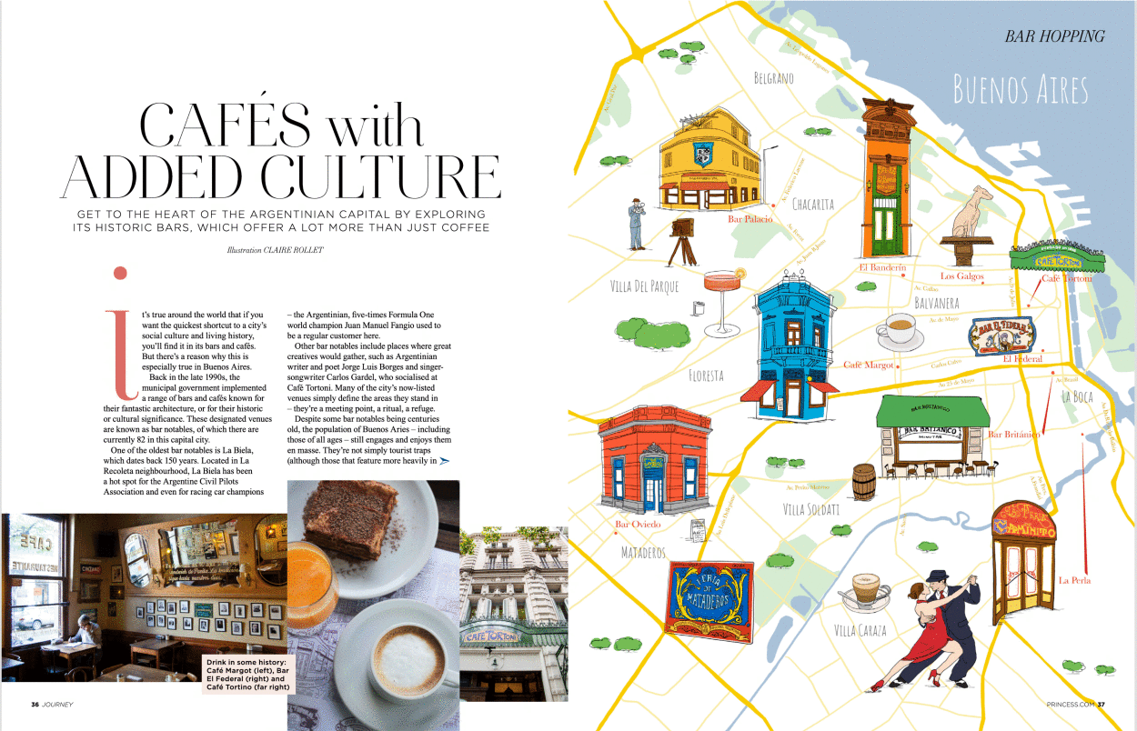 Buenos Aires Map - Claire Rollet illustrator