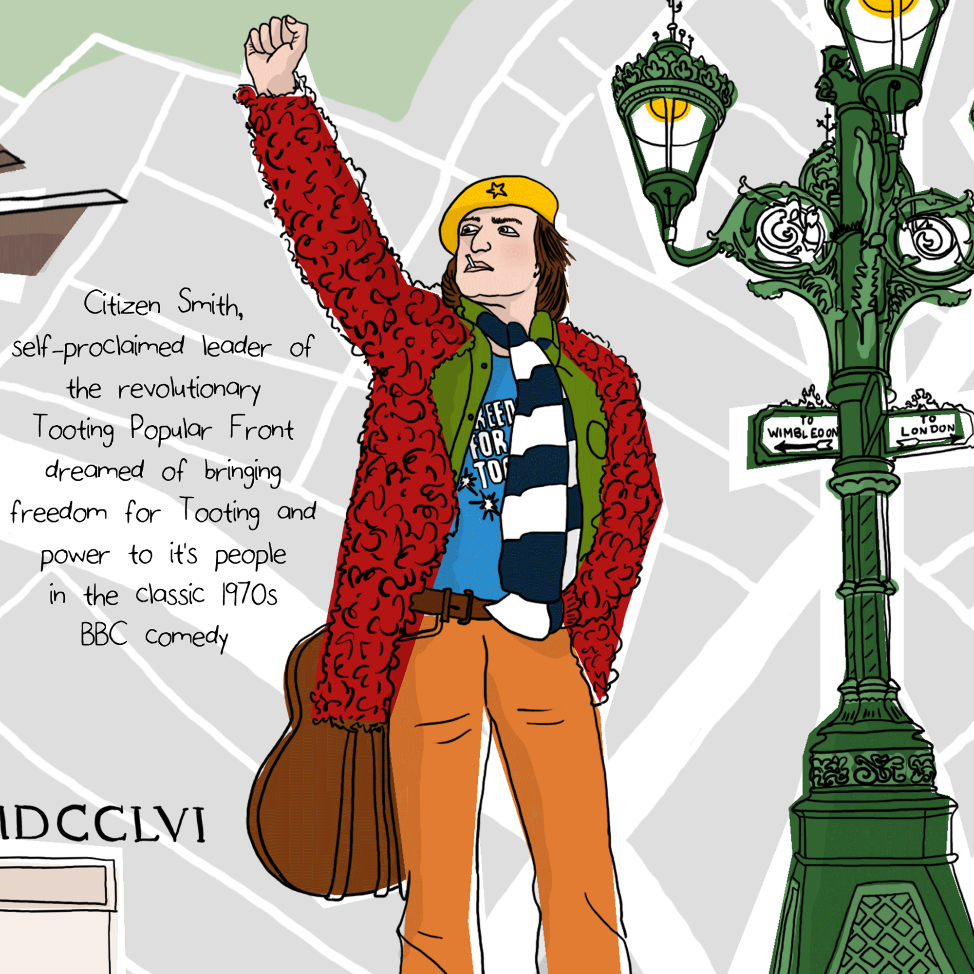 Tooting broadway Map - Claire Rollet illustrator