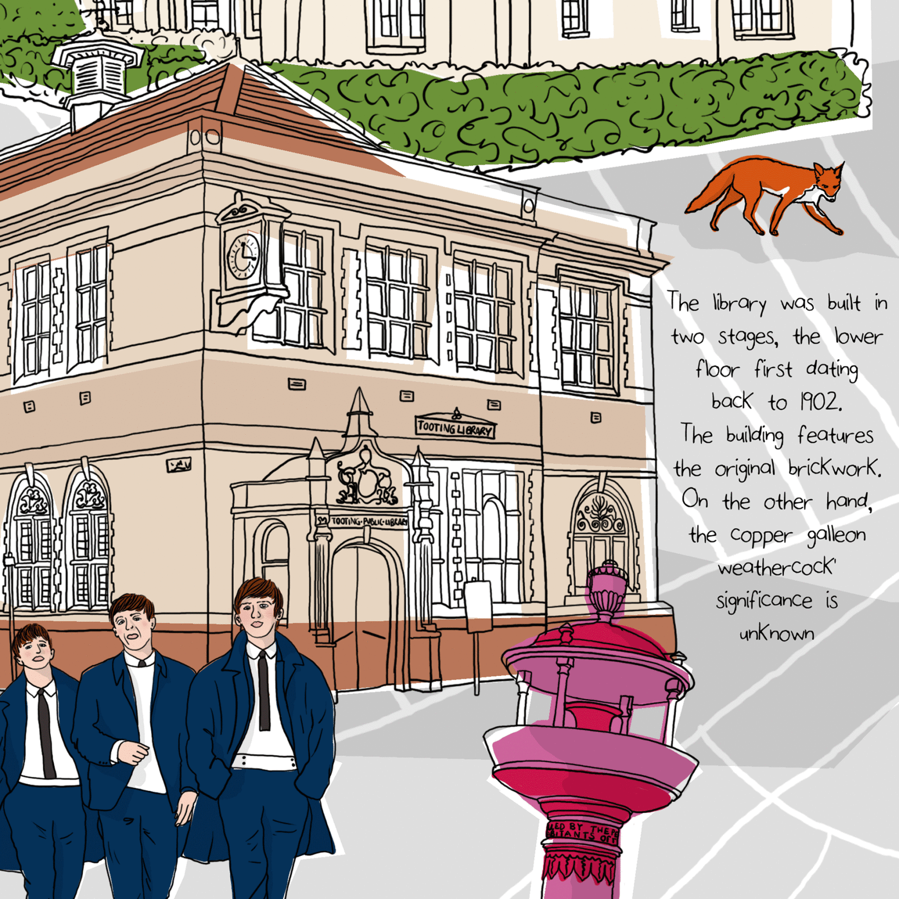 Tooting broadway Map - Claire Rollet illustrator