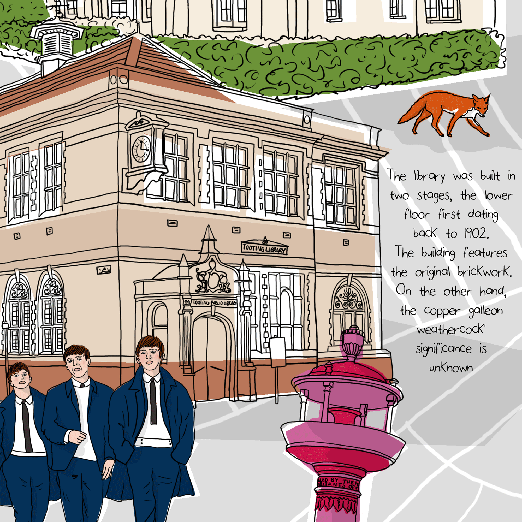 Tooting broadway Map - Claire Rollet illustrator