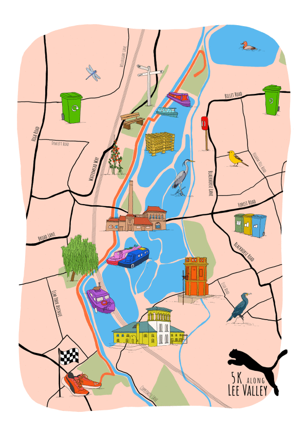 Tooting broadway Map - Claire Rollet illustrator