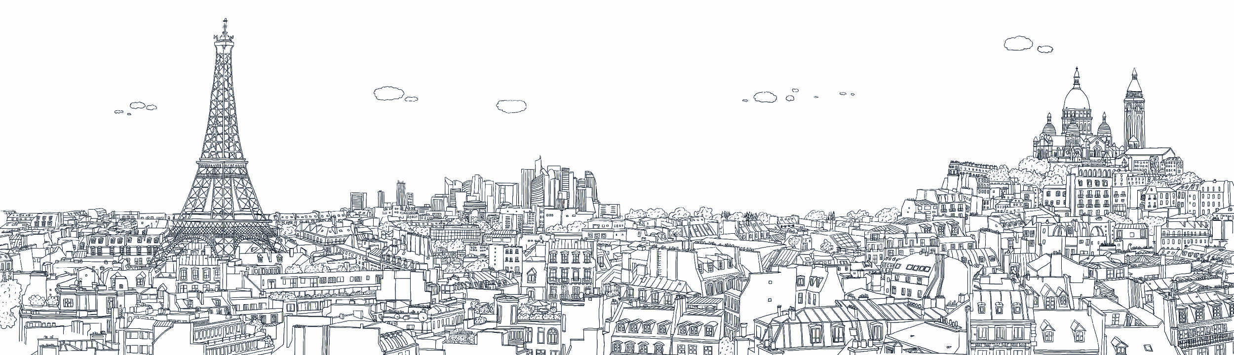 Paris Panorama - Claire Rollet illustrator