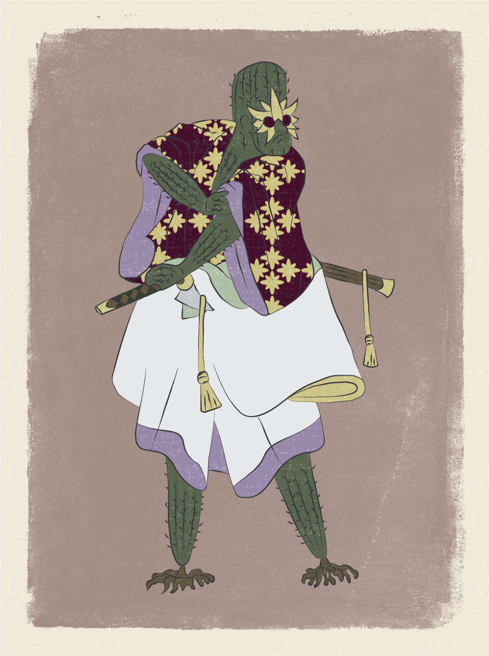 Treeple - a Study of the Nishiki-e Style - Billy Walsworth