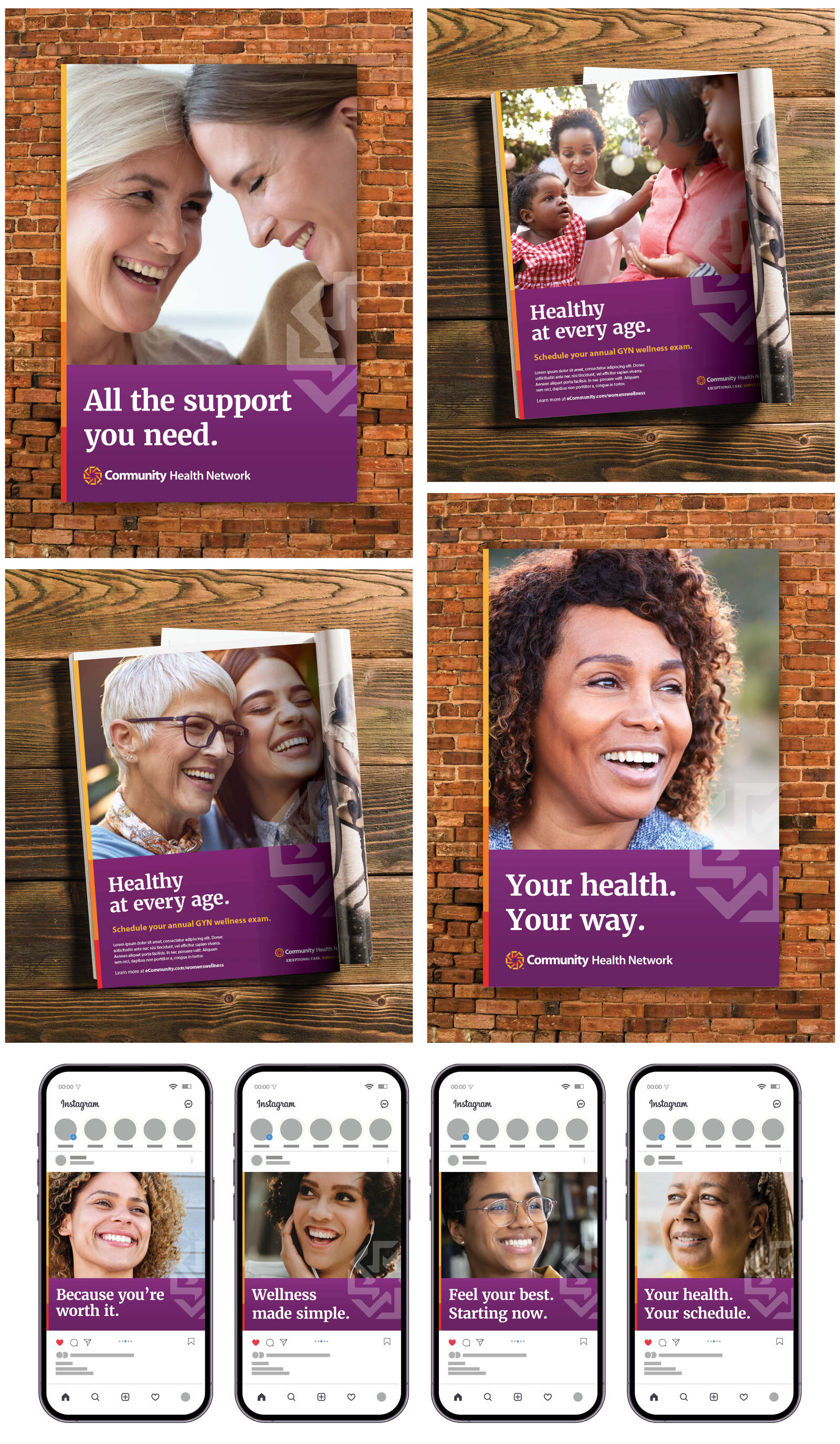 Community Health Network Women's Wellness Campaign - Bremer Design
