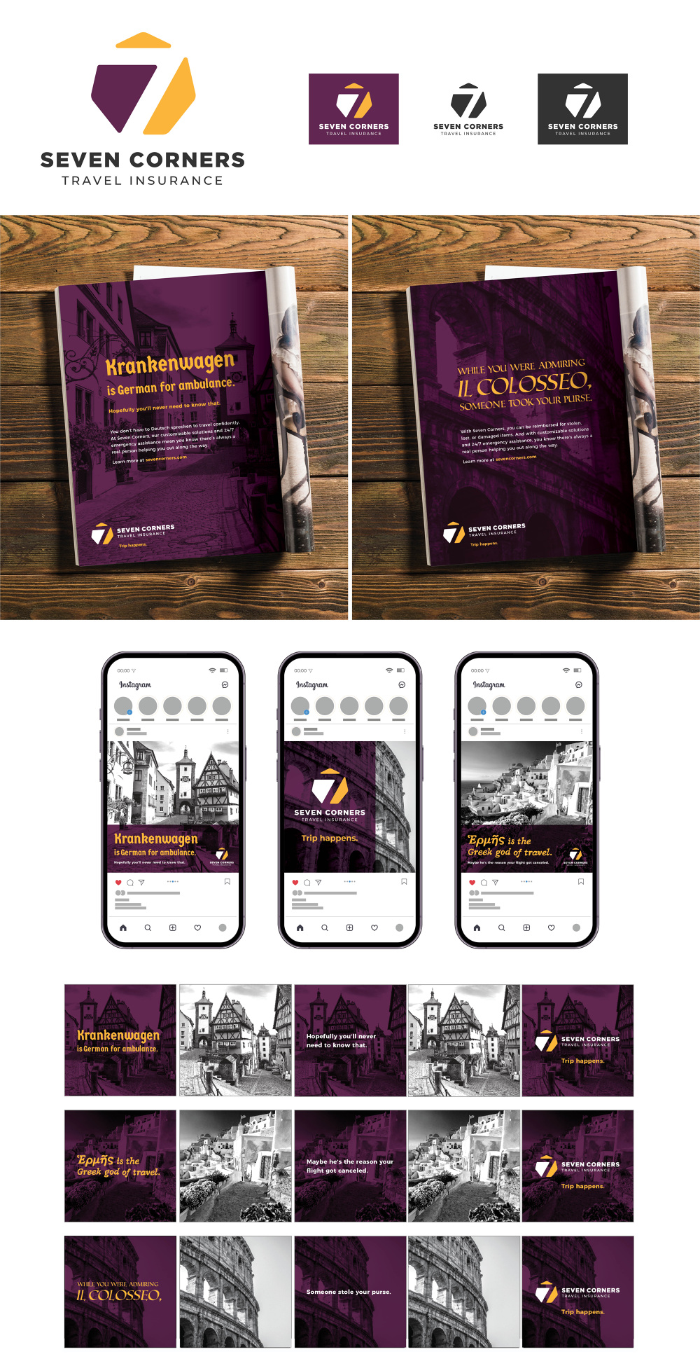 Seven Corners Travel Insurance Rebrand - Bremer Design