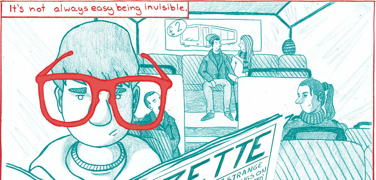 The Trouble With Being Invisible By C. Theroux - James Gemmill Illustrator