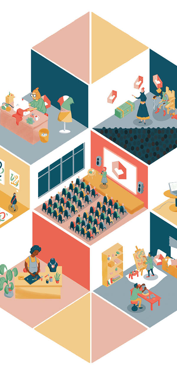 Creative Dundee illustrated sequence - James Gemmill Illustrator