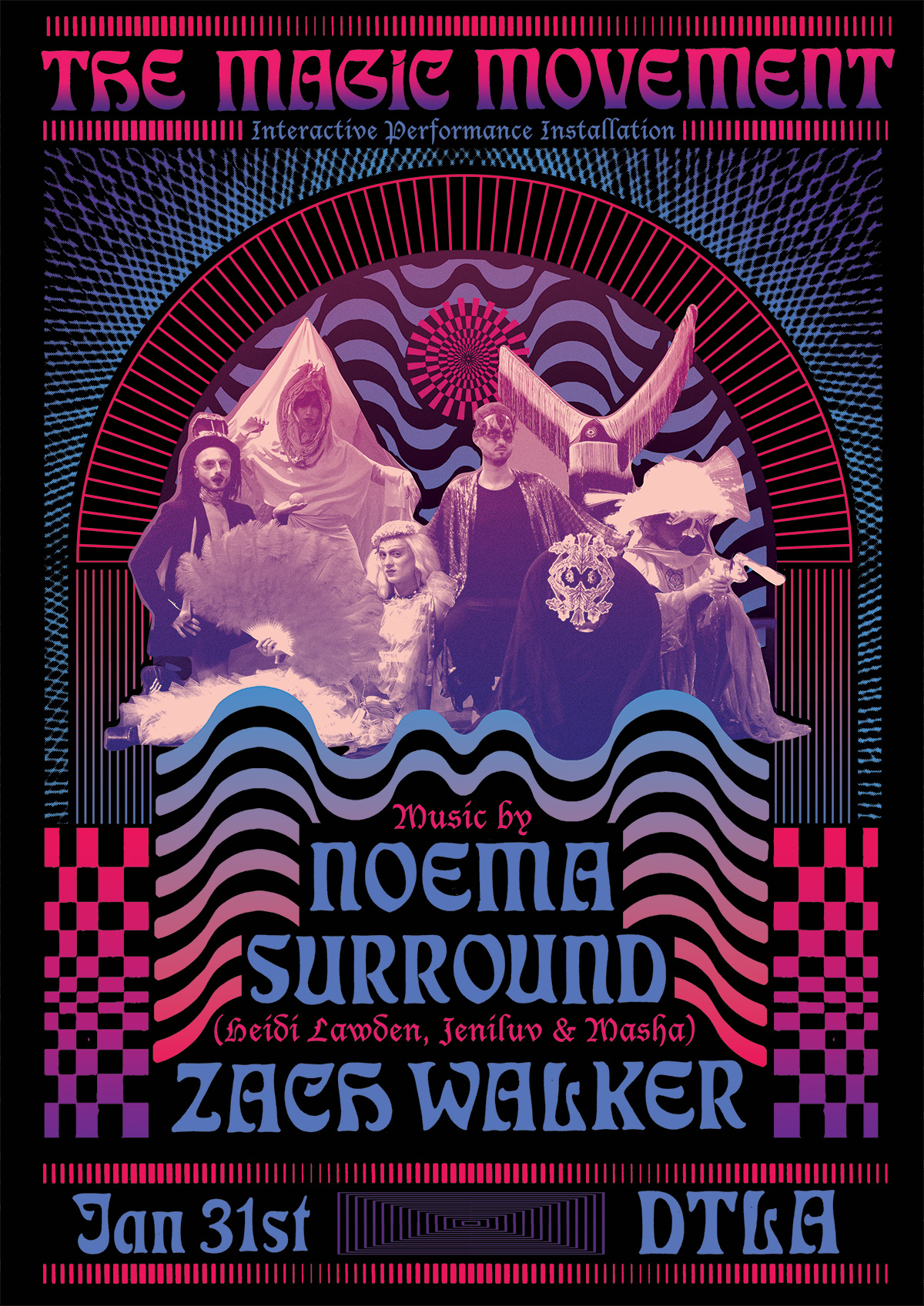 The Magic Movement gig poster - Spectral