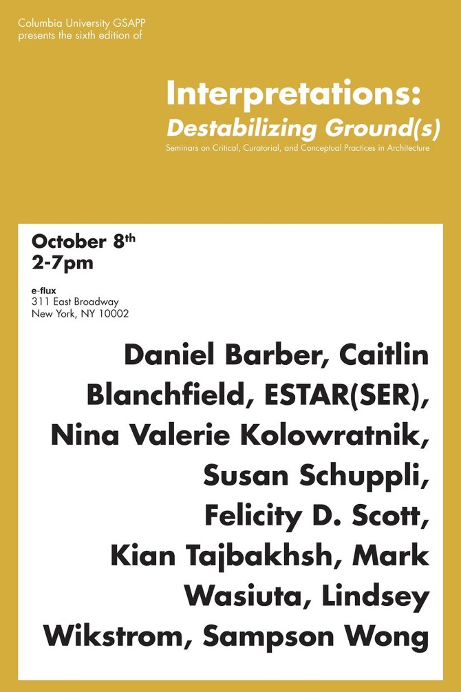 Destabilizing Ground - Hou, Chi-Chia