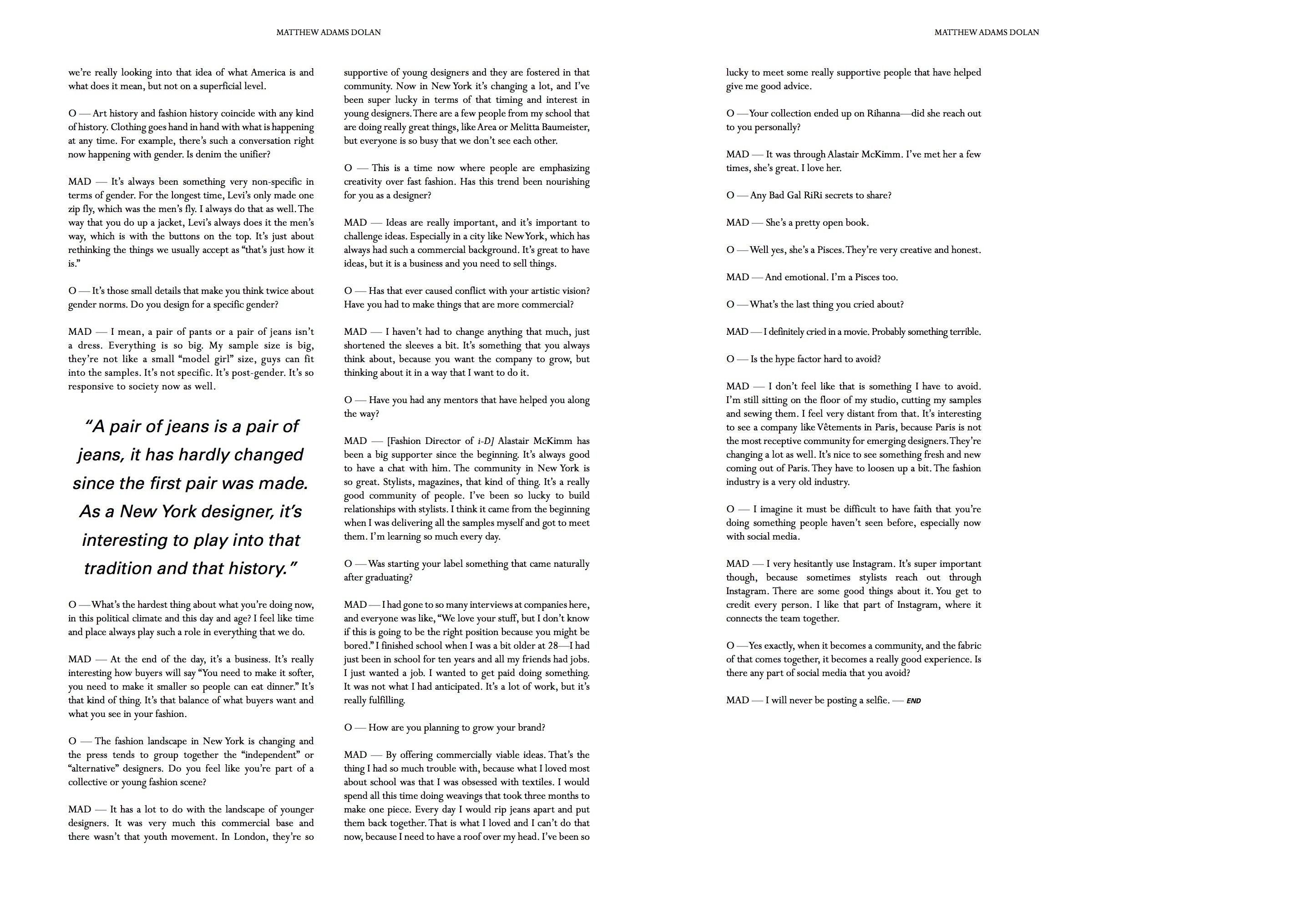 Matthew Adams Dolan - Dalya Benor