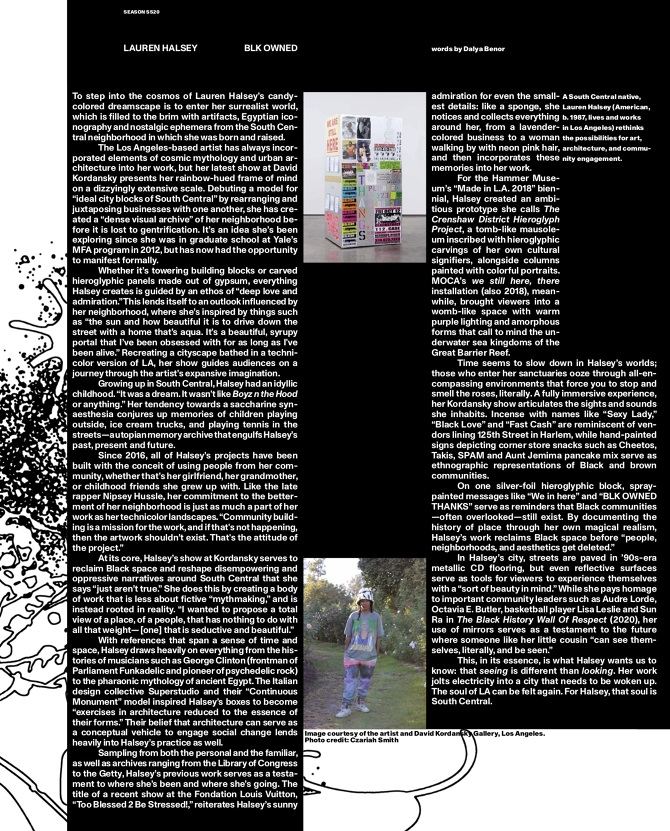 Lauren Halsey - Dalya Benor