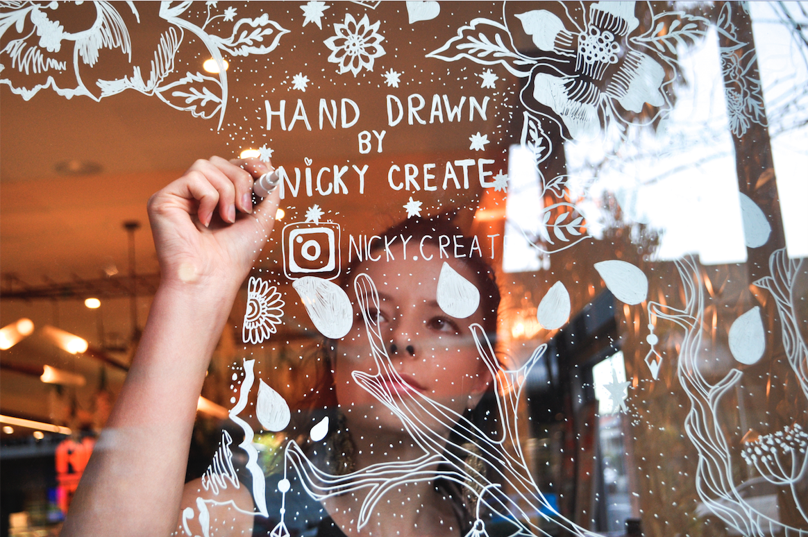 Window Mural - Nicky Create | Mural Artist Adelaide