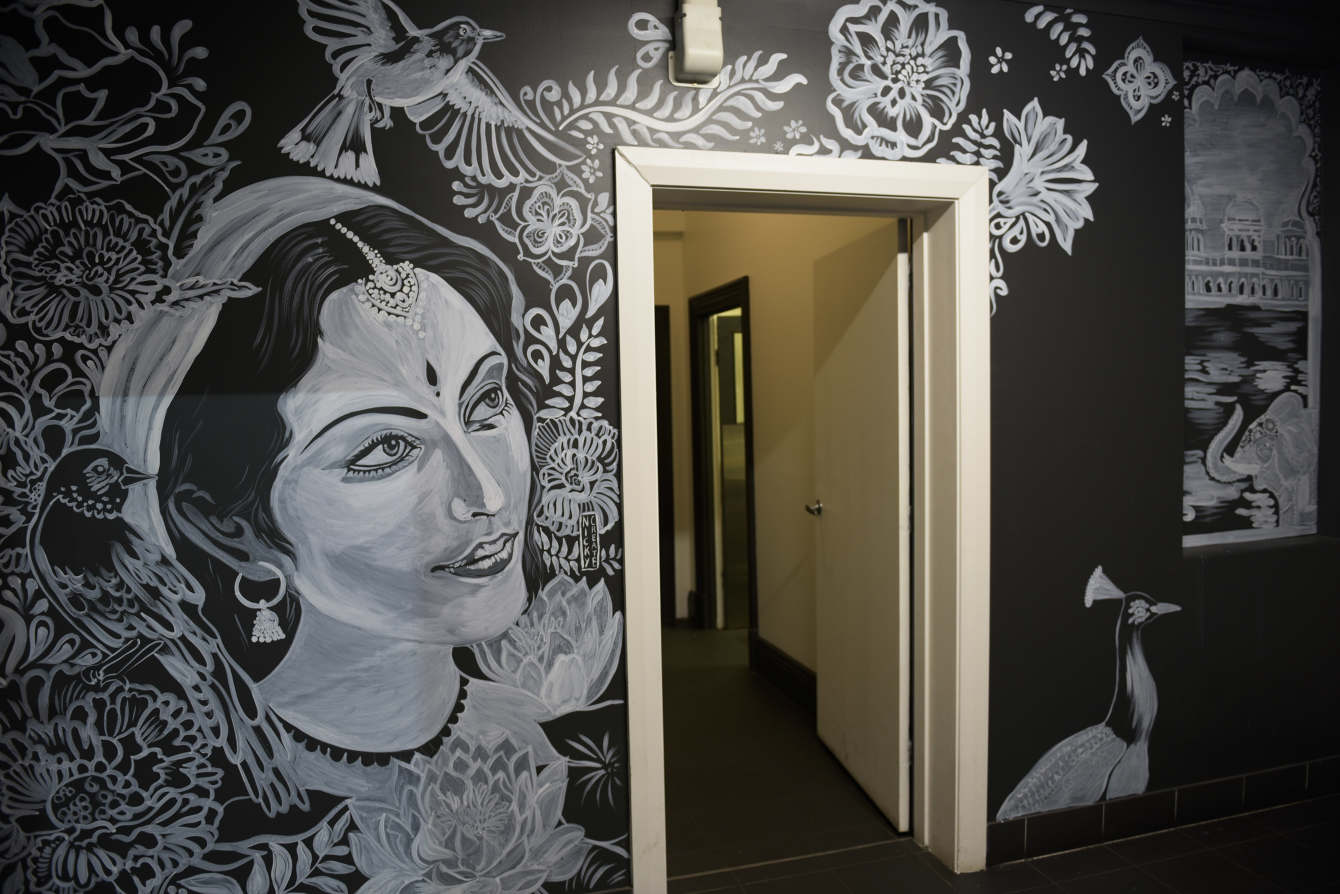 The Cinnamon Club Indian Mural - Nicky Create | Mural Artist Adelaide