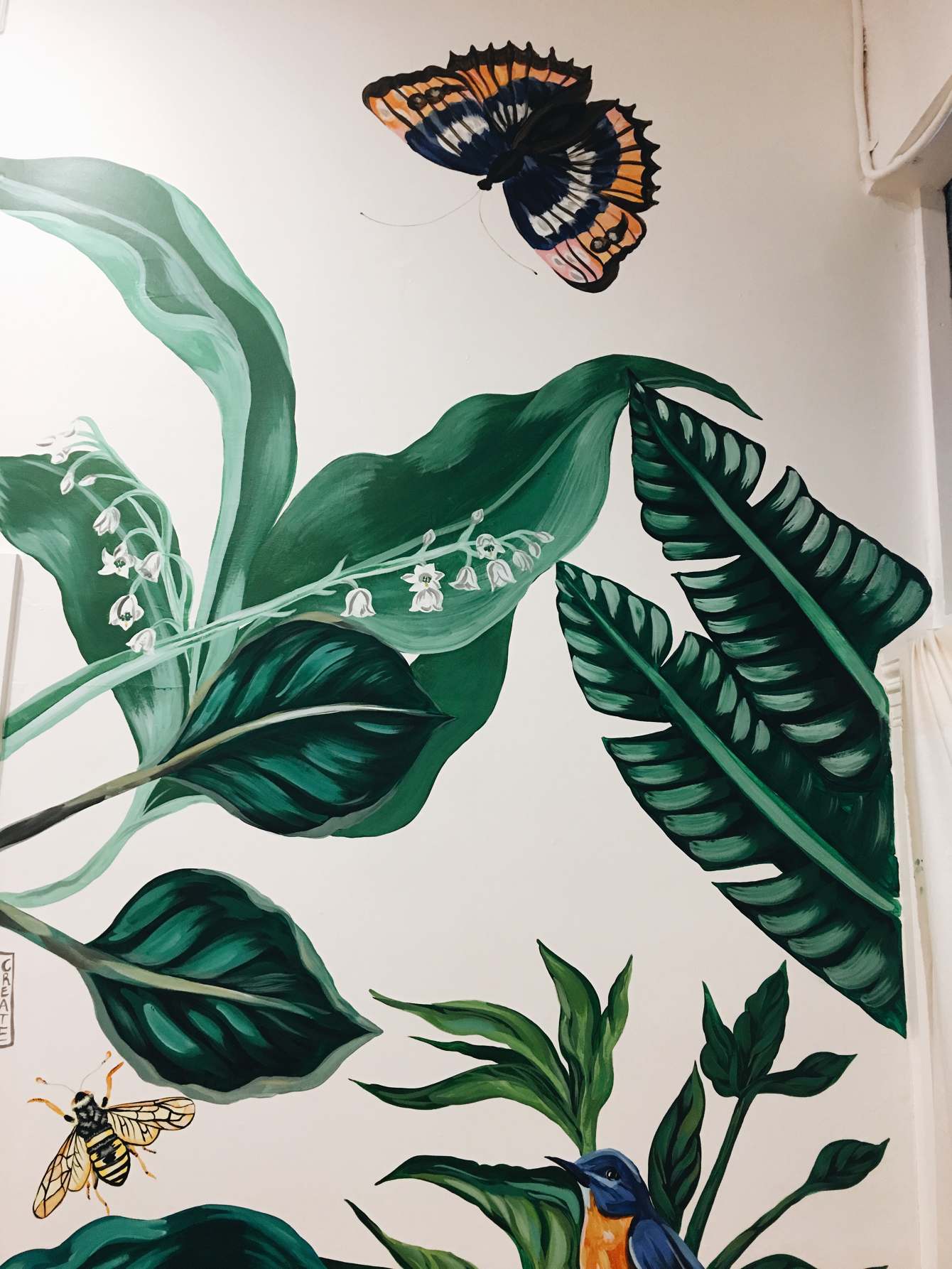 Joy Of Flora Botanical Mural - Nicky Create | Mural Artist Adelaide