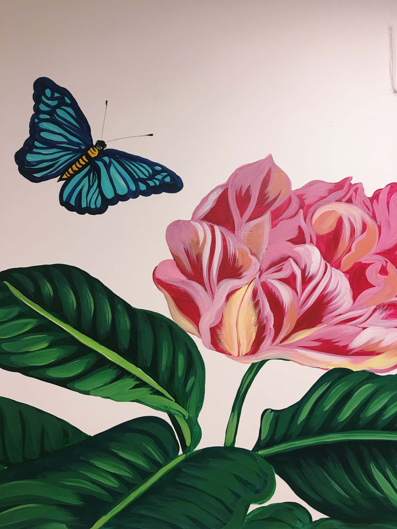 Joy Of Flora Botanical Mural - Nicky Create | Mural Artist Adelaide