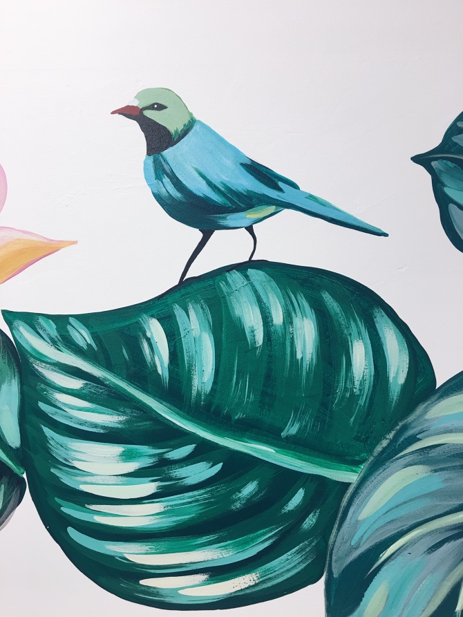 Joy Of Flora Botanical Mural - Nicky Create | Mural Artist Adelaide