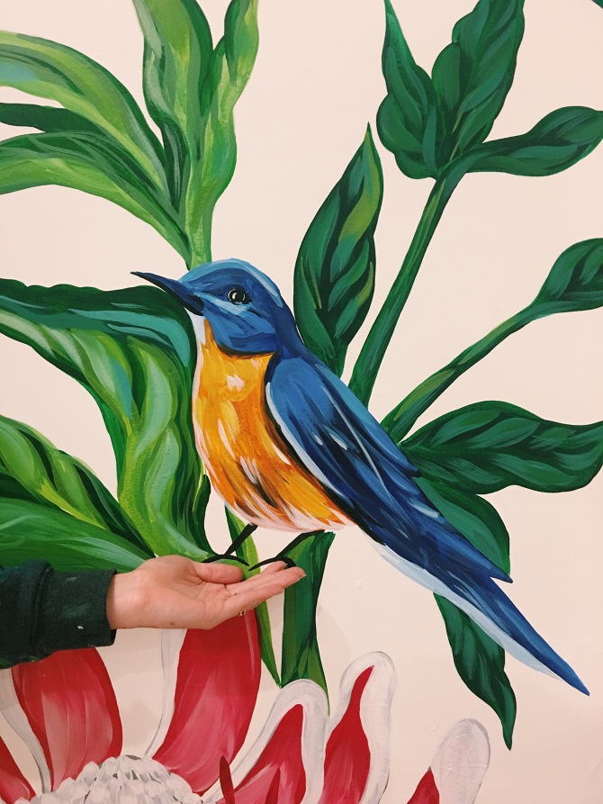 Joy Of Flora Botanical Mural - Nicky Create | Mural Artist Adelaide