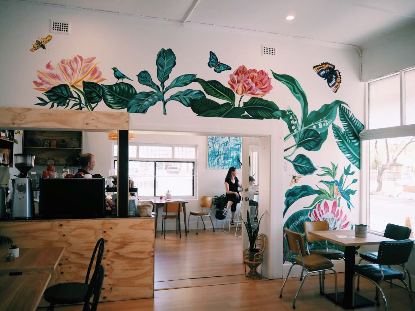 Joy Of Flora Botanical Mural - Nicky Create | Mural Artist Adelaide