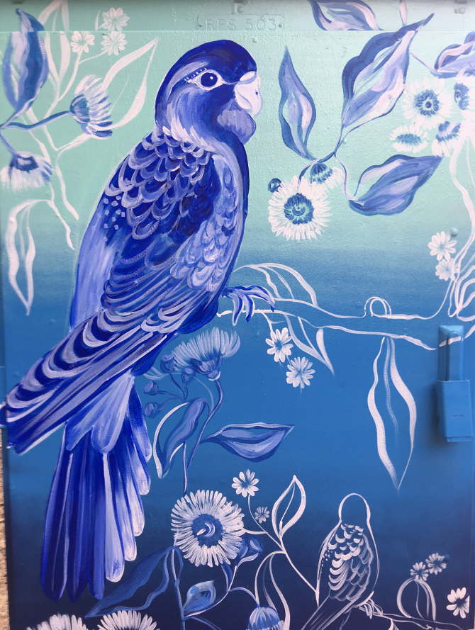 DPTI Croydon Railway Boxes - Nicky Create | Mural Artist Adelaide