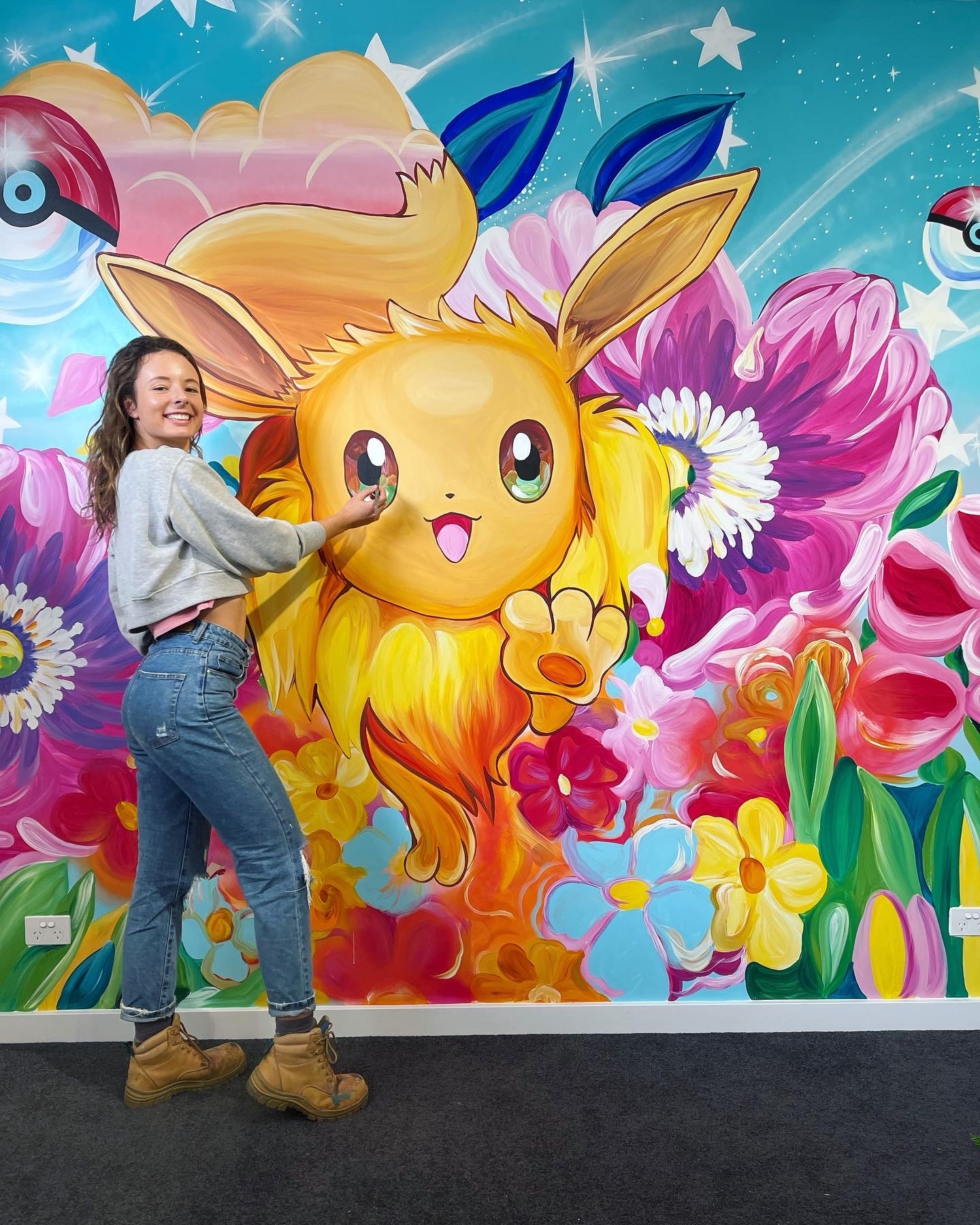 Pokemon Mural - Nicky Create | Mural Artist Adelaide