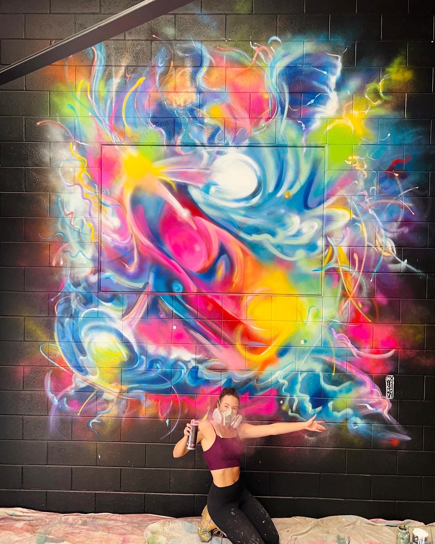 Abstract Mural - Nicky Create | Mural Artist Adelaide