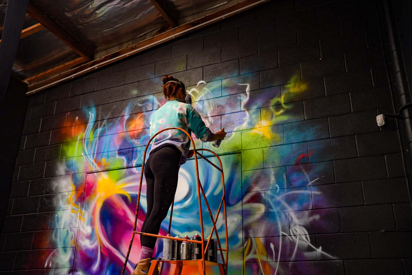 Abstract Mural - Nicky Create | Mural Artist Adelaide