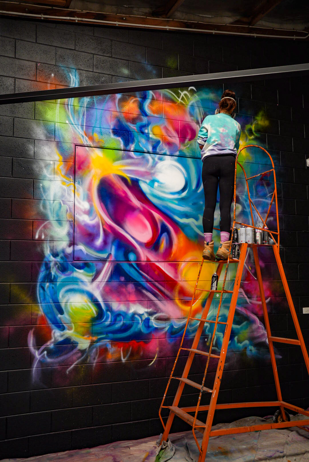 Abstract Mural - Nicky Create | Mural Artist Adelaide