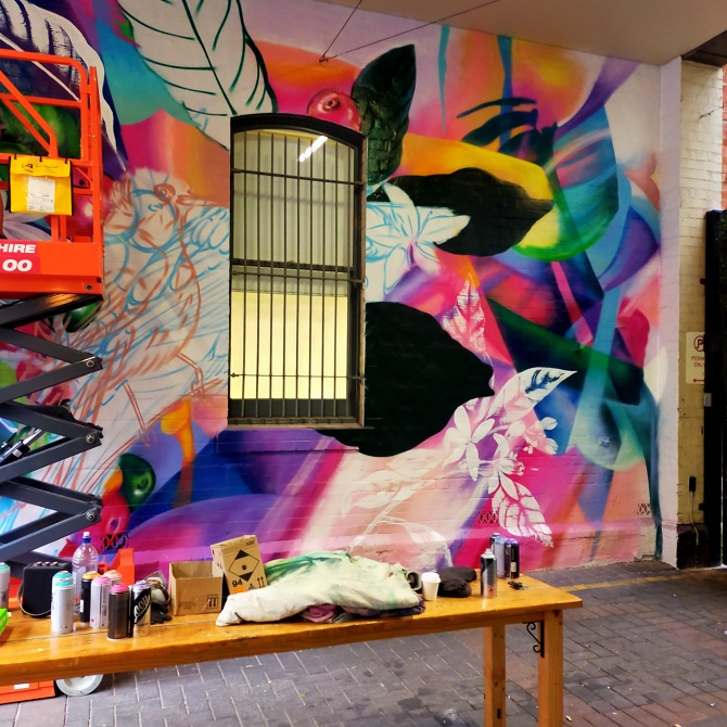 Leigh Street CBD Mural! - Nicky Create | Mural Artist Adelaide