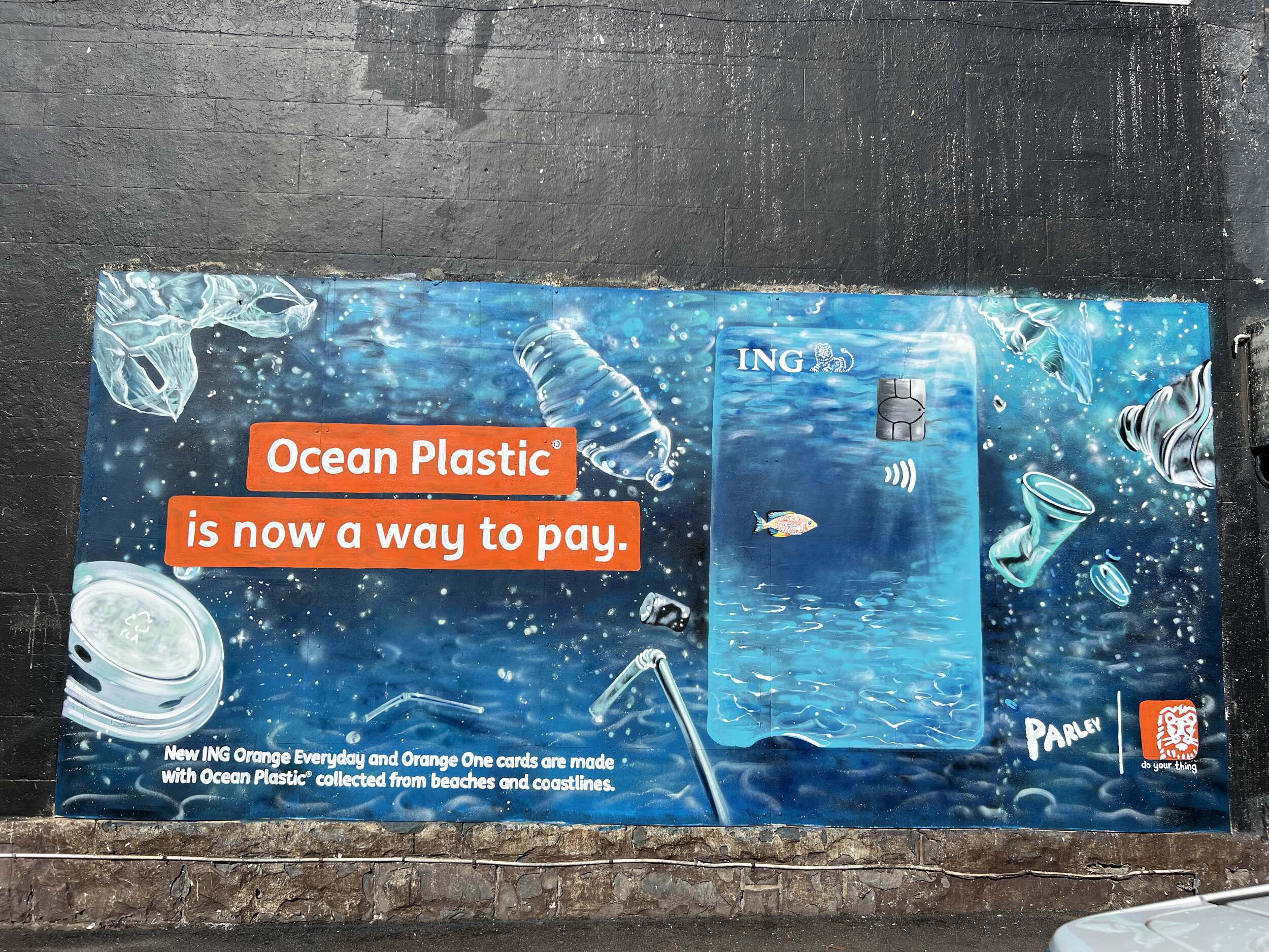 Melbourne ING Bank Advertising - Nicky Create | Mural Artist Adelaide