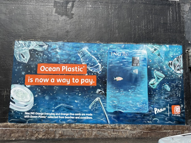 Melbourne ING Bank Advertising - Nicky Create | Mural Artist Adelaide