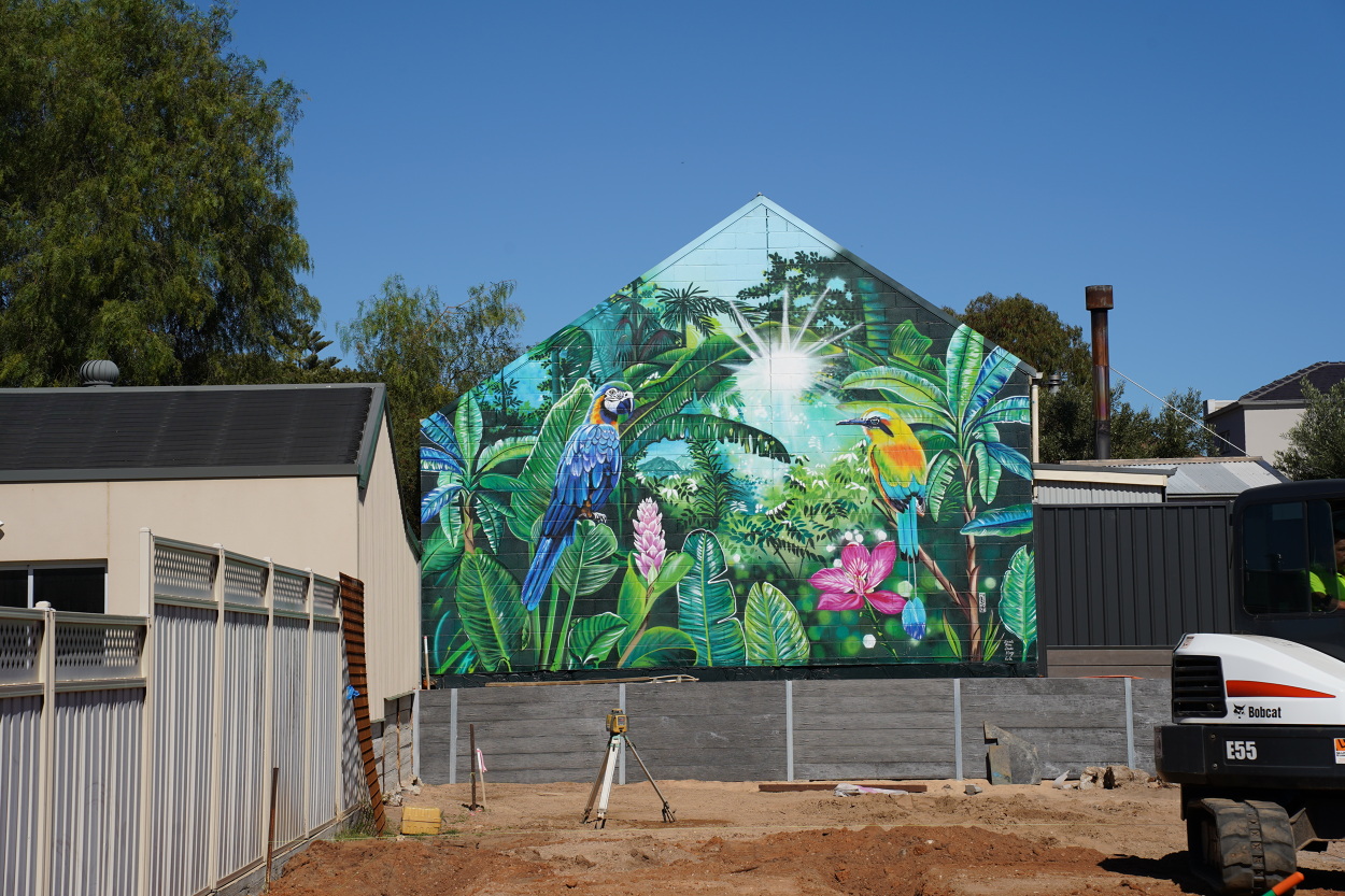 Residential Forest mural - Nicky Create | Mural Artist Adelaide