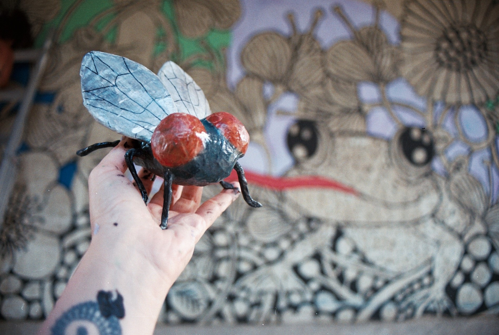 Bugs and flies - Artitude - Papier Mache by Adriana Tanfara