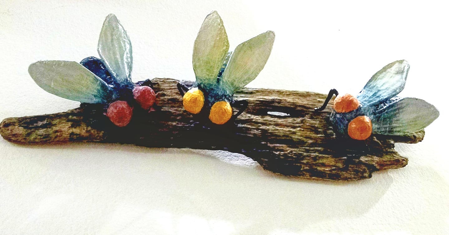 Bugs and flies - Artitude - Papier Mache by Adriana Tanfara