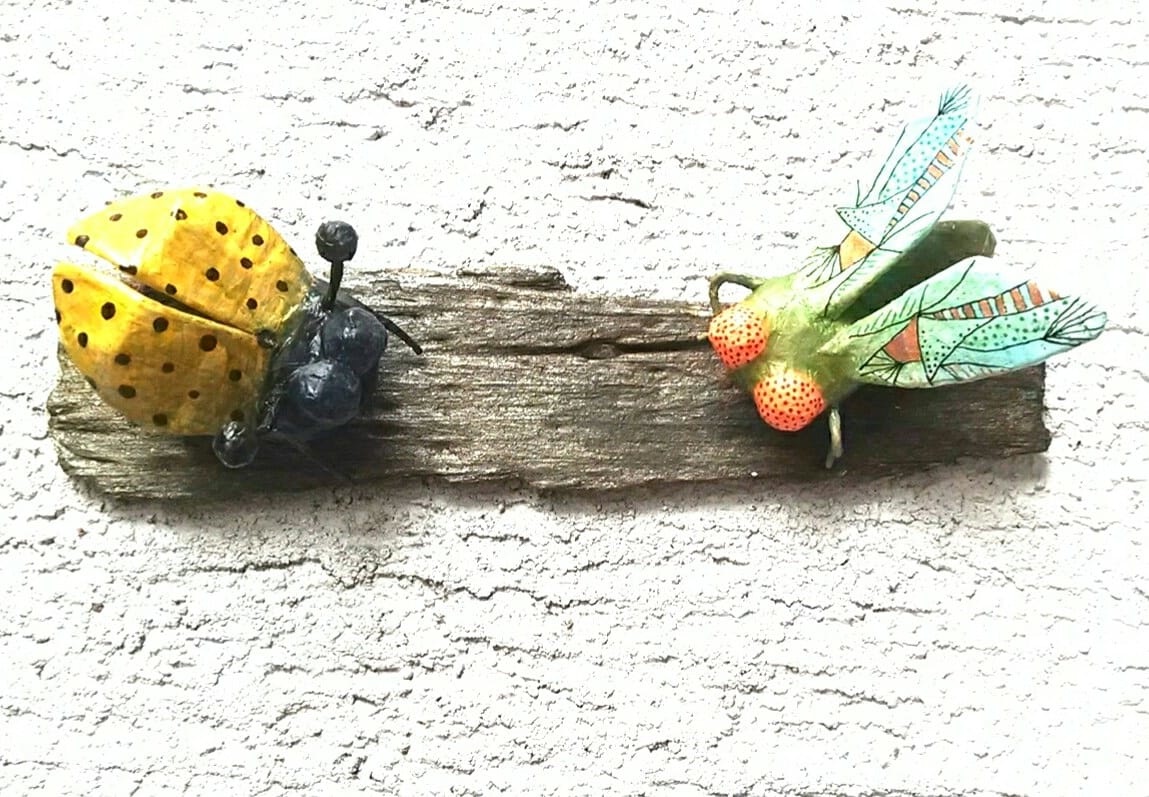 Bugs and flies - Artitude - Papier Mache by Adriana Tanfara