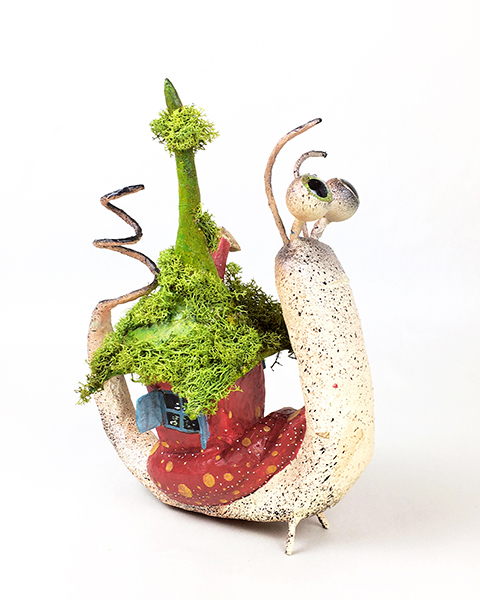 Snail - Artitude - Papier Mache by Adriana Tanfara