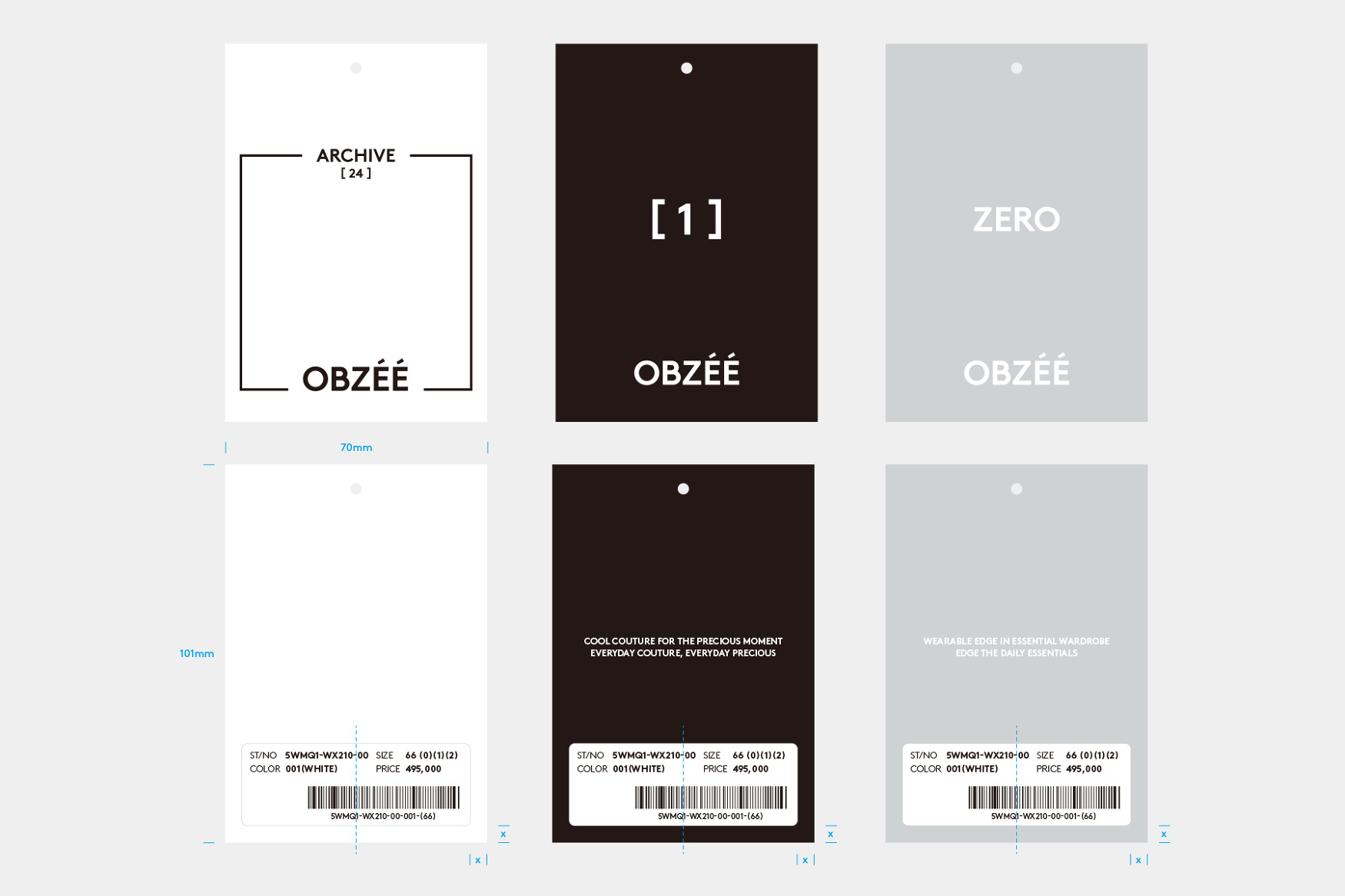 OBZEE brand identity - design studio d note