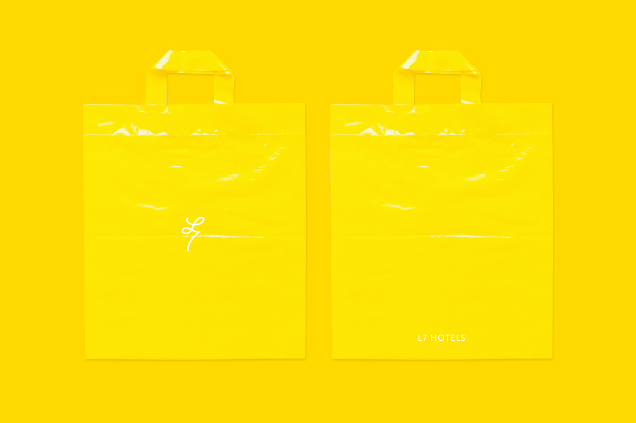 L7 Hotels brand identity application system - design studio d note