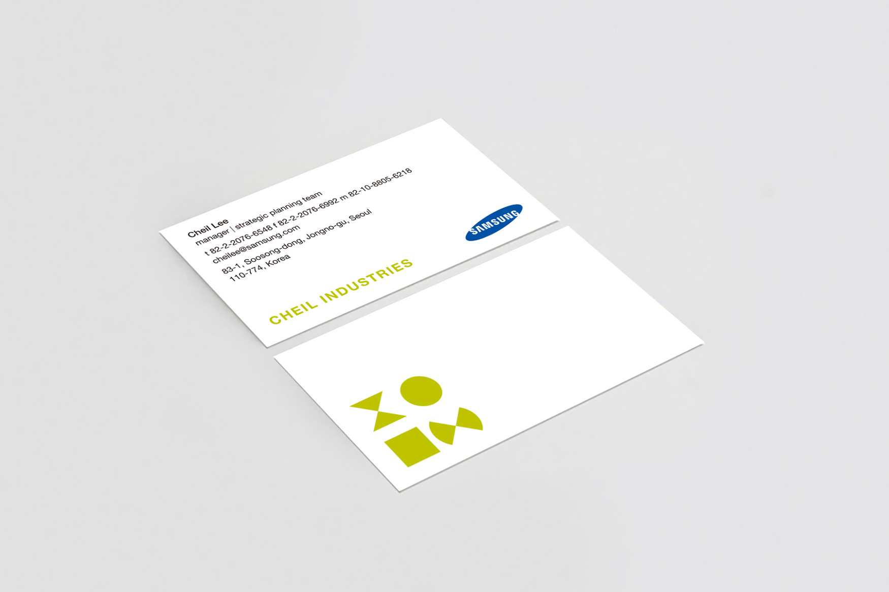 Samsung Cheil Industries corporate identity - design studio d note