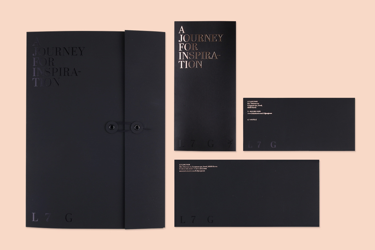 L7 GANGNAM brand identity - design studio d note