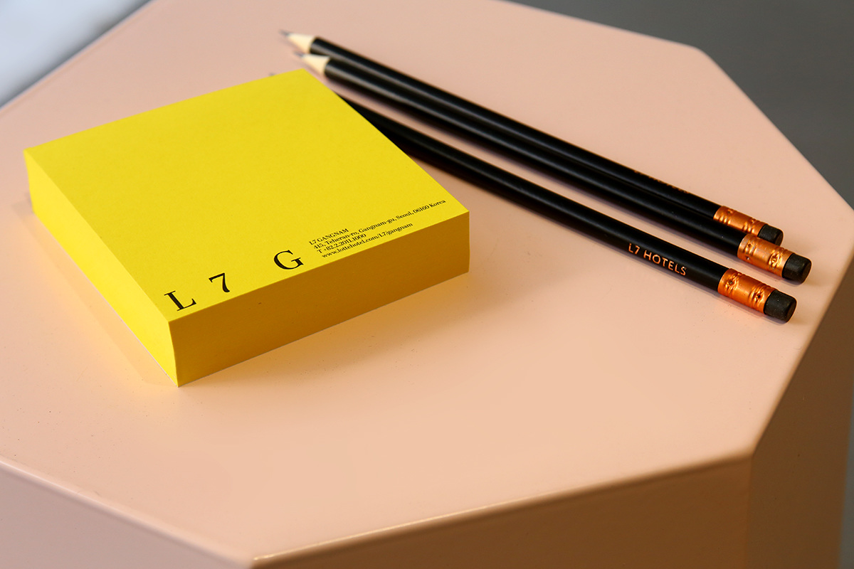 L7 GANGNAM brand identity - design studio d note