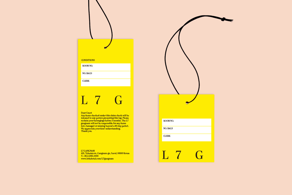 L7 GANGNAM brand identity - design studio d note