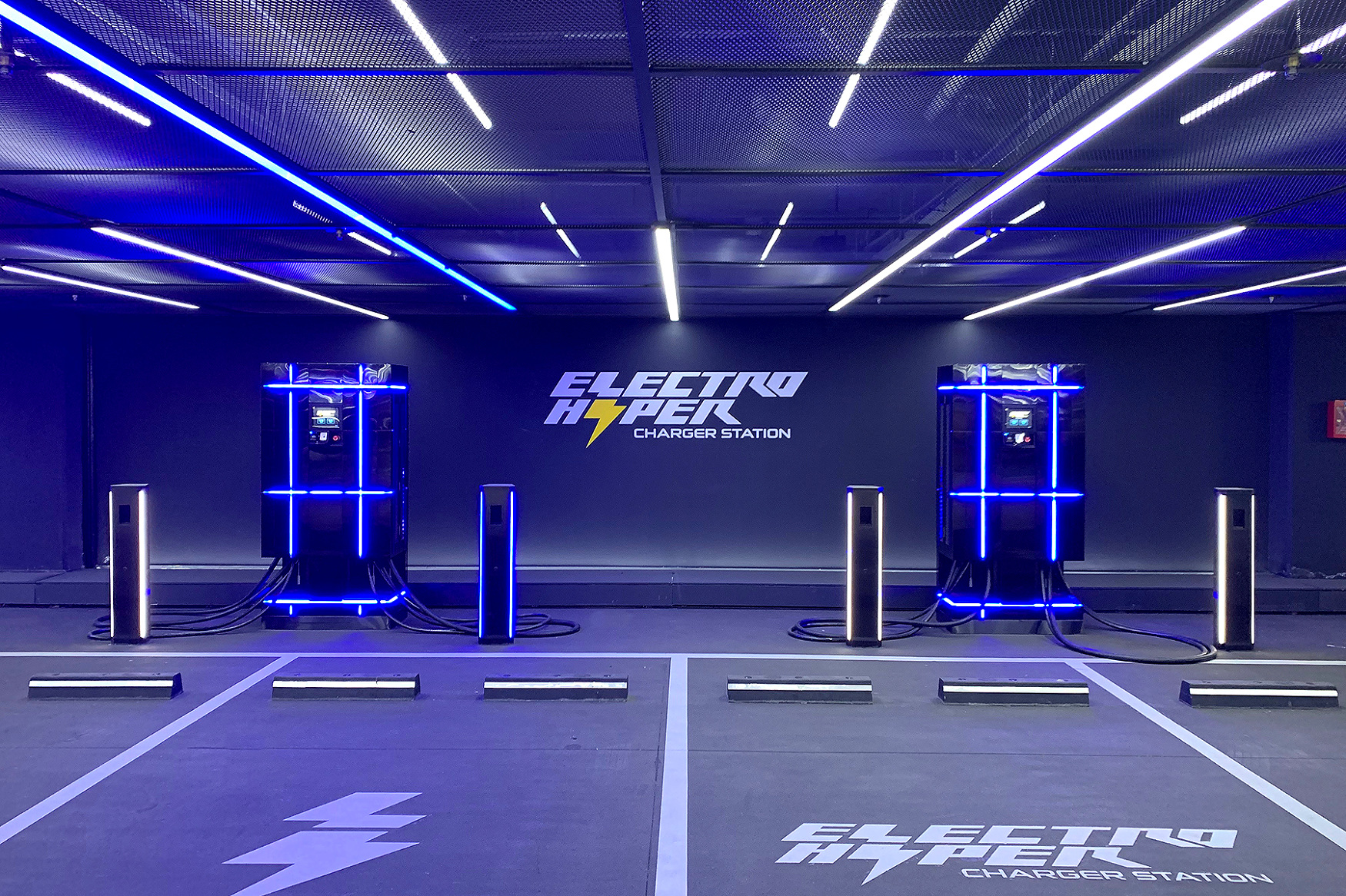 Electro Hyper Charger Station brand identity - design studio d note