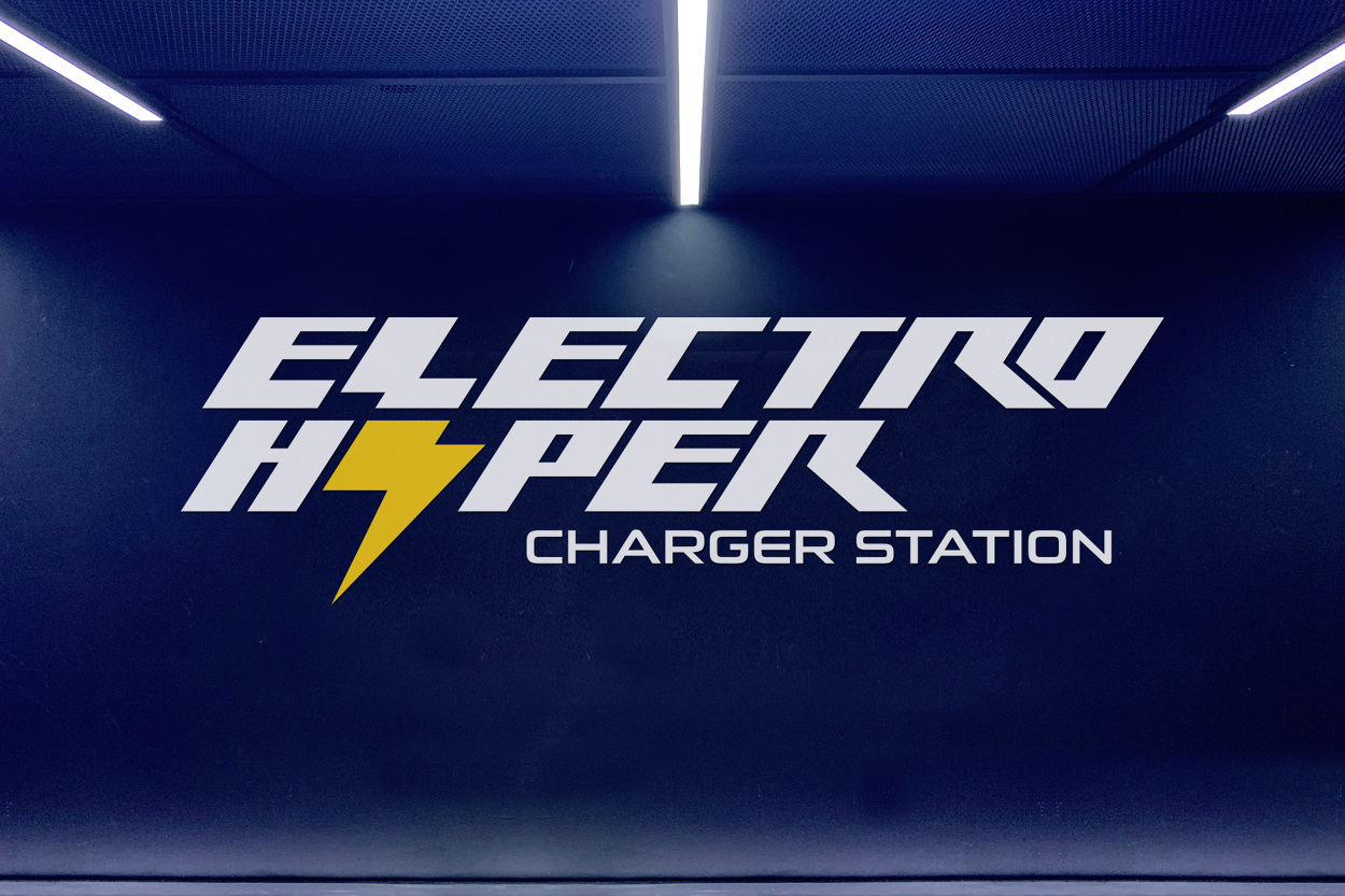 Electro Hyper Charger Station brand identity - design studio d note