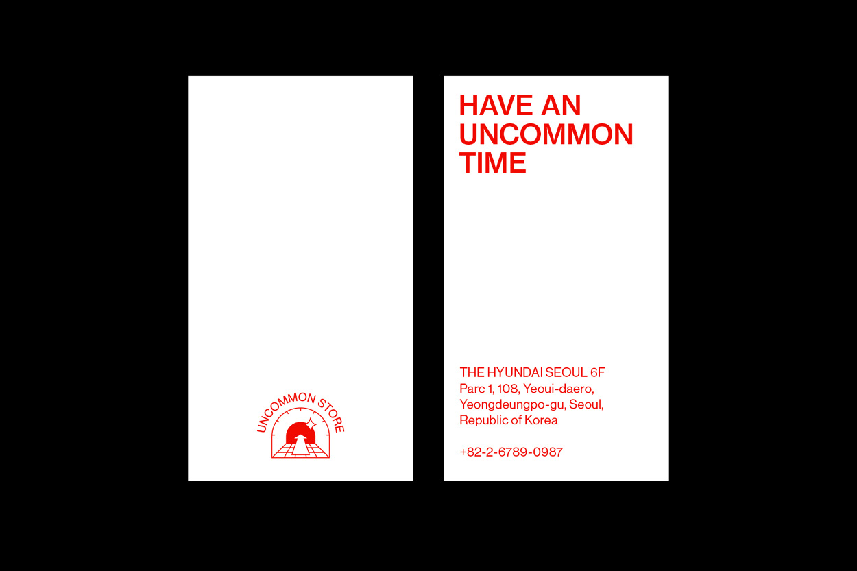 UNCOMMON STORE brand identity - design studio d note