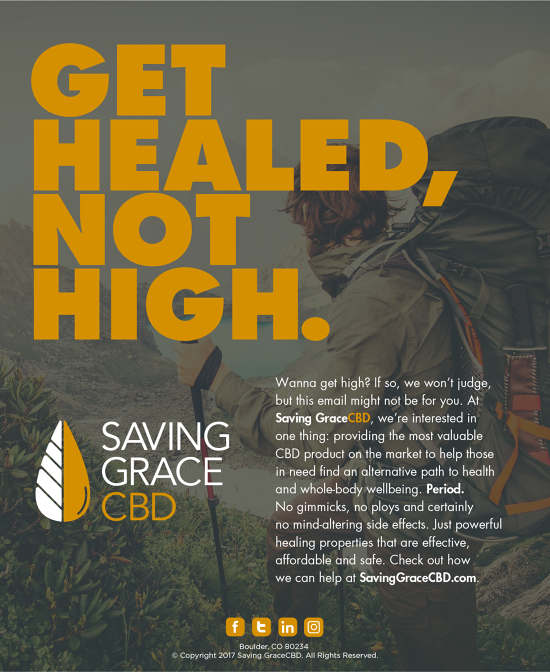 Saving Grace CBD | mailing campaign - Jeremy Gendelman | Copywriter